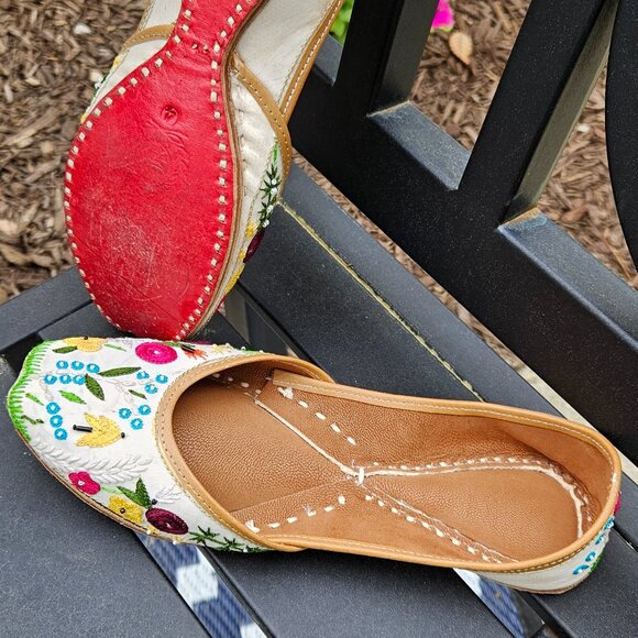 Shoes | Handcrafted Jutti Majori Style Wedding Shoes Size 4 Jutti Size ...